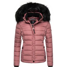 Navahoo Winterjacke 'Miamor' Damen Gr&ouml;&szlig;e S pink / schwarz