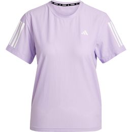Adidas Own The Run Funktionsshirt Damen - lila - Gr. XS - Polyester/Elastan