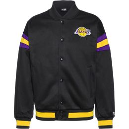 New Era La Lakers Bomberjacke Herren - schwarz - Gr. L - Polyester