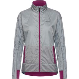 Gore Wear Gorewear Drive Laufjacke Damen - grau - Gr. 34 - Polyamid