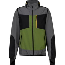 8848 Outdoor Softshelljacke Herren - grau - Gr. S - Polyester/Elastan