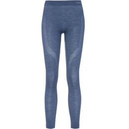 Falke Wool Tech Funktionsunterhose Damen - blau - Gr. M - Wolle/Polyamid/Elastan