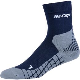 CEP Light Hiking Socken Herren - blau - Gr. 45-48 - Polyamid/Merinowolle/Elastan