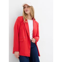 bonprix Oversize-Blazer, rot, Viskose