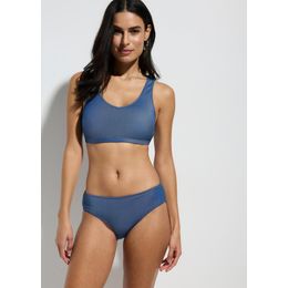 bonprix Bustier-Bikini in Jeansoptik(2-tlg.Set), blau