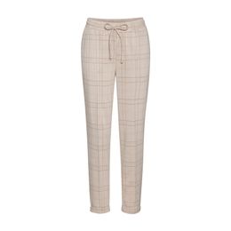 Vivance B&uuml;gelfaltenhose Damen Gr&ouml;&szlig;e 40 hellbeige / schoko / rosa