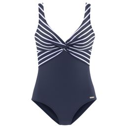 Lascana Badeanzug Damen Gr&ouml;&szlig;e M navy / wei&szlig;