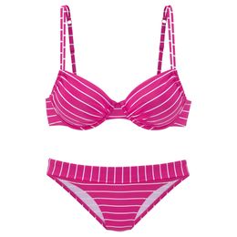 Vivance Bikini Damen Gr&ouml;&szlig;e S pink / wei&szlig;