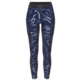 active by Lascana Lascana Active Sporthose Damen Gr&ouml;&szlig;e M navy / schwarz / silber