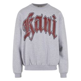 Karl Kani Sweatshirt 'Inside Out' Herren Gr&ouml;&szlig;e XL graumeliert / dunkelrot / schwarz