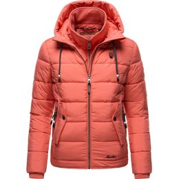 Marikoo Winterjacke 'Taisaa' Damen Gr&ouml;&szlig;e L koralle / schwarz / wei&szlig;