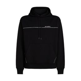 K by KARL LAGERFELD Karl Lagerfeld Sweatshirt 'Reflective Pipe-Lined' Herren Gr&ouml;&szlig;e L schwarz