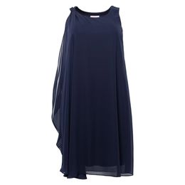sheego Kleid Damen Gr&ouml;&szlig;e 58 marine Winterkleid