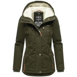 Marikoo Parka 'Bikoo' Damen Gr&ouml;&szlig;e XXL umbra / dunkelgr&uuml;n Winterjacke