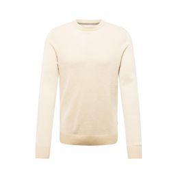 Jack & Jones Jack & Jones Pullover 'JJEGlobe' Herren Gr&ouml;&szlig;e S beige / hellbeige / wei&szlig;