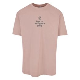 MT Upscale T-Shirt 'Justice' Herren Gr&ouml;&szlig;e XXL ros&eacute; / schwarz