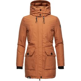 Navahoo Winterjacke Damen Gr&ouml;&szlig;e L braun / schwarz