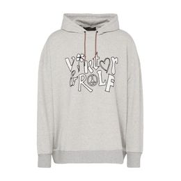 Viktor & Rolf Viktor&rolf Sweatshirt Herren Gr&ouml;&szlig;e XL graumeliert / schwarz / wei&szlig;