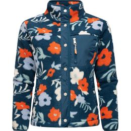 Ragwear Fleecejacke 'Appopis' Damen Gr&ouml;&szlig;e XS hellblau / petrol / orange / wei&szlig;