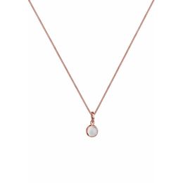 Elli Kette 'Mondstein' Damen Gr&ouml;&szlig;e 50 rosegold / perlwei&szlig;