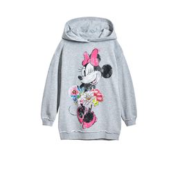 Desigual Kleid 'Minnie Mouse' M&auml;dchen Gr&ouml;&szlig;e 98/104 grau / hellpink / schwarz / wei&szlig;