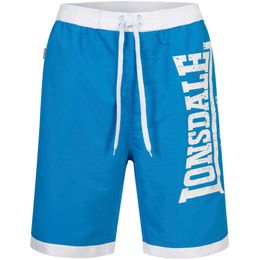 Lonsdale Badeshorts 'Clennell' Herren Gr&ouml;&szlig;e XXL blau / wei&szlig;