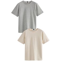 next Shirt Damen Gr&ouml;&szlig;e M beige / grau