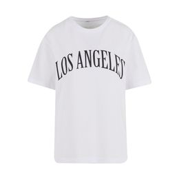 Miss Tee T-Shirt 'Los Angeles City' Damen Gr&ouml;&szlig;e 5XL schwarz / wei&szlig;