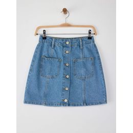 Trendyol Rock Damen Gr&ouml;&szlig;e 42 blue denim