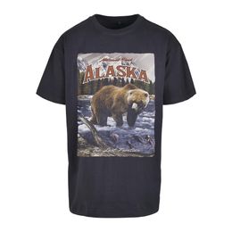Mister Tee T-Shirt 'Alaska' Herren Gr&ouml;&szlig;e XXL navy / hellblau / hellbraun / schilf