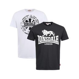 Lonsdale T-Shirt 'Dildawn' Herren Gr&ouml;&szlig;e M schwarz / wei&szlig;