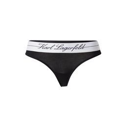 K by KARL LAGERFELD Karl Lagerfeld String 'HOTEL' Damen Gr&ouml;&szlig;e M creme / schwarz