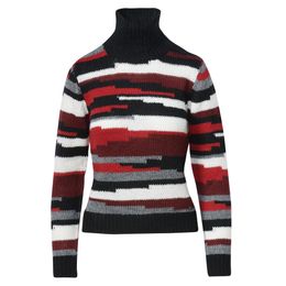 Koroshi Pullover Damen Gr&ouml;&szlig;e M grau / rot / wei&szlig;