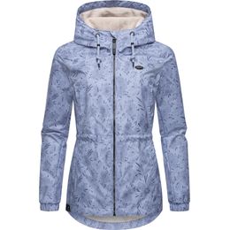 Ragwear Funktionsjacke 'Dankka Spring' Damen Gr&ouml;&szlig;e XXXL rauchblau / himmelblau