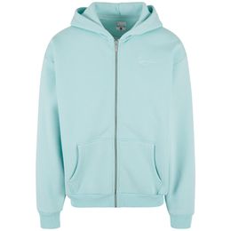 Karl Kani Sweatjacke 'Essential' Herren Gr&ouml;&szlig;e L hellblau / wei&szlig;