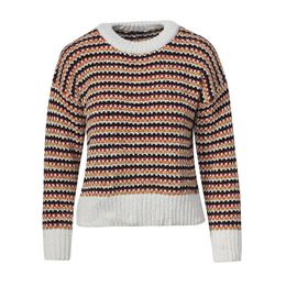 Koroshi Pullover Damen Gr&ouml;&szlig;e S braun / wei&szlig;