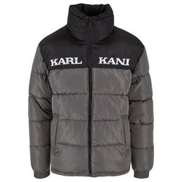 Karl Kani Jacke 'Essential' Herren Gr&ouml;&szlig;e XXS dunkelgrau / schwarz / wei&szlig;