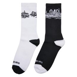 Mister Tee Socken Damen Gr&ouml;&szlig;e 43/46 schwarz / wei&szlig;