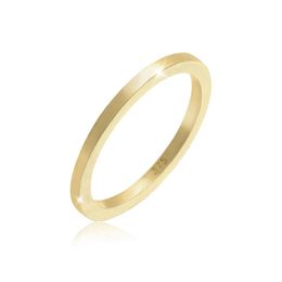 Elli Ringe - Ring Basic Ehering 375 Gelbgold - Gr. 52 MM - in Gold - f&uuml;r Damen