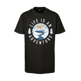 Mister Tee T-Shirt 'Life Is An Adventure' Jungen Gr&ouml;&szlig;e 146/152 dunkelblau / orange / schwarz / wei&szlig;