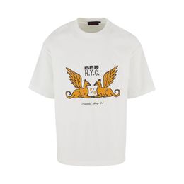 Prohibited T-Shirt 'Griffin' Herren Gr&ouml;&szlig;e M safran / schwarz / wei&szlig;