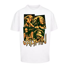 Merchcode Shirt 'Bob Marley Jammin' Herren Gr&ouml;&szlig;e S gelb / schwarz / wei&szlig;