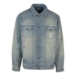 Karl Kani Jacke Herren Gr&ouml;&szlig;e XXS blue denim / wei&szlig;