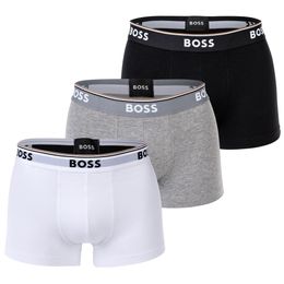 BOSS Boxershorts 'Power' Herren Gr&ouml;&szlig;e M graumeliert / schwarz / wei&szlig;