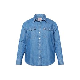 LEVI'S&reg; PLUS Levi's Plus Bluse 'Iconic Western Shirt ' Damen Gr&ouml;&szlig;e 4XL blue denim