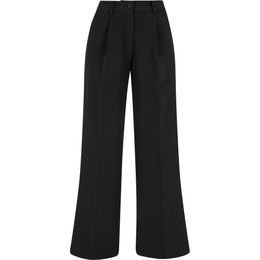 Urban Classics Bundfaltenhose Damen Gr&ouml;&szlig;e 38 schwarz