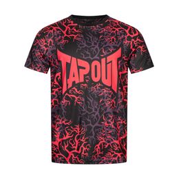 Tapout Funktionsshirt 'Rootstock' Herren Gr&ouml;&szlig;e XXL dunkellila / hellrot / schwarz