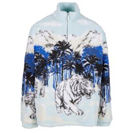 Karl Kani Pullover 'Ice Tiger' Herren Gr&ouml;&szlig;e M blau / grau / schwarz / wei&szlig;