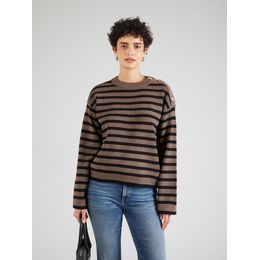 Object Pullover 'Elly' Damen Gr&ouml;&szlig;e M dunkelbraun / schwarz