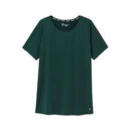 sheego T-Shirt Damen Gr&ouml;&szlig;e L dunkelgr&uuml;n